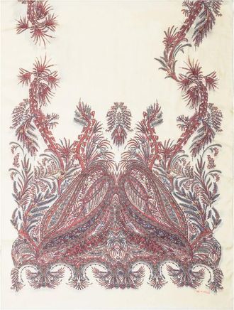 Etro Femme, Accessoires, Multicolore, Taille: ONE Size &Eacute;charpe en m&eacute;lange de cachemire avec imprim&eacute; plac&eacute;