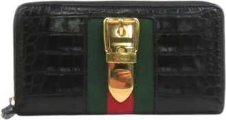 Gucci Portefeuille long (bi-pli) Pre-owned - Homme - Pre-owned - Noir - Taille: ONE Size
