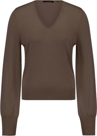Taifun Femme, Pulls, Brun, Taille: 40 FR V-neck Tricots