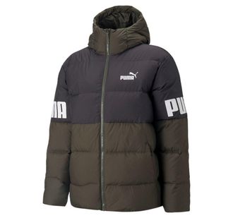 Puma Winterjacke Power Hooded Down Puffer dunkelgr&uuml;n Herren