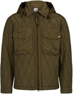 C.P. Company Blouson matelass&eacute; &agrave; capuche avec lunettes int&eacute;gr&eacute;es