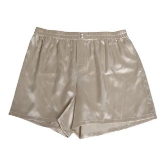 Dolce & Gabbana Seiden Satin Herren Boxer Badebekleidung - - Swimwear - Damen - Beige - S