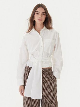 Max Mara Hemd Fresco 2525116072 Weiß Regular Fit