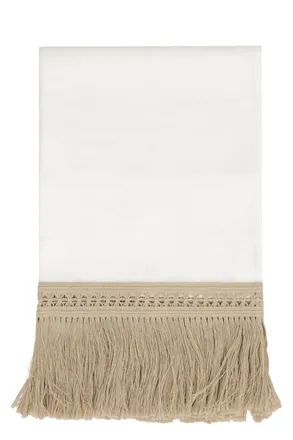 Max Mara Womens Linen Stole Ivory Scarf Scarfs