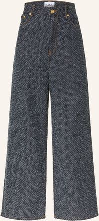 Ganni Wide Leg Jeans blau