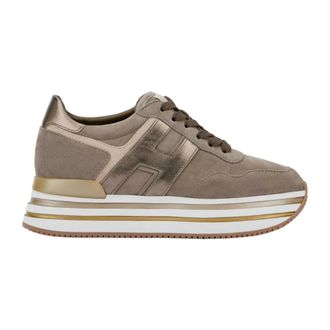 Hogan Femme, Chaussures, Brun, Taille: 39 1/2 EU Chaussures Plates D&eacute;contract&eacute;es