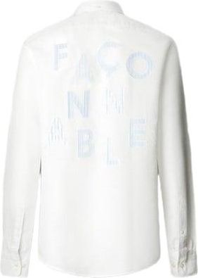 Fa&ccedil;onnable Chemise droite patchwork en lin