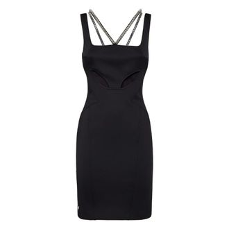 Philipp Plein Femme, Robes, Noir, Taille: 38 FR Short Dress Studs