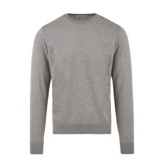 FILIPPO DE LAURENTIIS Rundhals-Pullover mit geripptem Saum - - Knitwear - Herren - Grau - 2XL