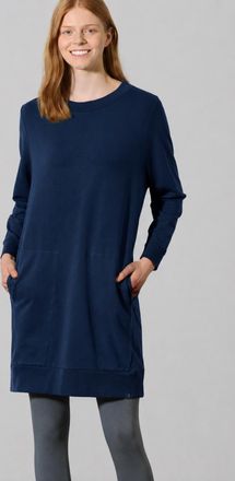 Hempage Hempage Damen vegan Kleid Sweatshirt Navy