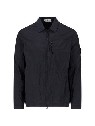 Stone Island Rei&szlig;verschlusshemd 1200041 Nylon Metal