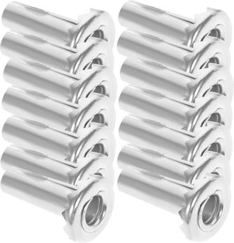 Luxshiny 20 St&uuml;ck Metall Rollenschafth&uuml;lse f&uuml;r Holzm&ouml;bel Rollenaufnahme 8x36/38mm Stabile M&ouml;beleinsatzbuchse