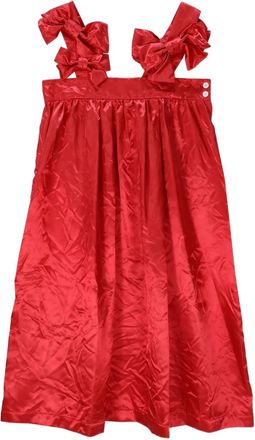 Comme Des Garçons robe à détail de noeud - Rouge