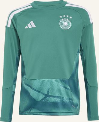 adidas Deutschland 2026 Kids Torwart-Heimtrikot, Lang&auml;rmlig gruen