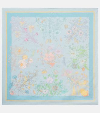 Gucci Foulard en soie &agrave; imprim&eacute; floral