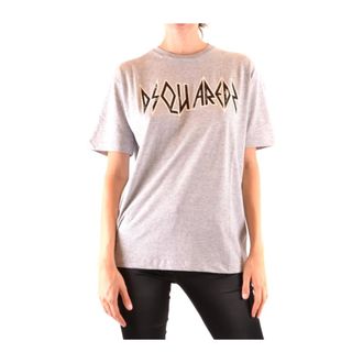 Dsquared2 Femme, Tops, Gris, Taille: 36 FR Collection de T-shirts élégants