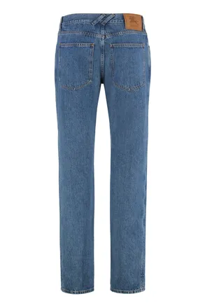 Burberry Mens 5-Pocket Slim Fit Jeans Denim Cotton Slim-Fit