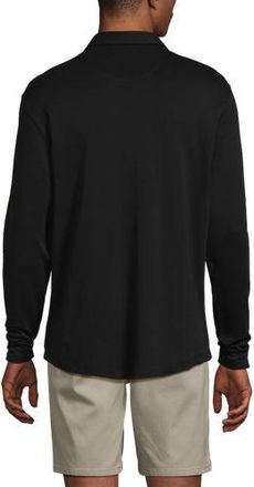 Lands End Jerseyhemd aus Baumwolle, Herren, Größe:48-50 regular, Schwarz, Baumwolle, by Lands End