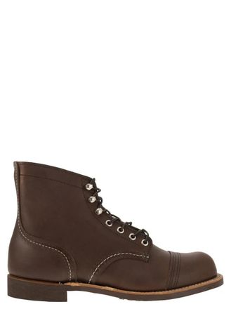 Red Wing Shoes Stiefel - Iron Ranger Amber - Laced Boot - Gr. 8 - in Schwarz - f&uuml;r Damen