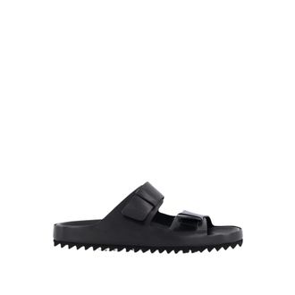 Officine Creative Schwarze Ledersandalen - - Shoes - Herren - Schwarzk - 40 EU