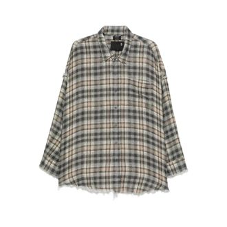 R13 Shirt mit zerrissenen N&auml;hten und tiefem Halsausschnitt - - Blouses & Shirts - Damen - Grau - M