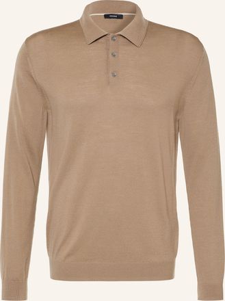 Reiss Reiss Strick-Poloshirt Trafford Aus Merinowolle braun