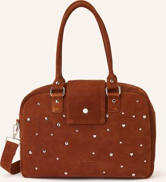 N&uacute;noo N&uacute;noo Laptop-Tasche Harper Sweetheart Mit Nieten braun