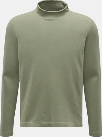 04651/ Herren - Pullover Foggy Roll Crew graugrün