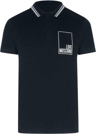 Love Moschino Poloshirt f&uuml;r Herren, Baumwolle (Dunkles Marineblau)