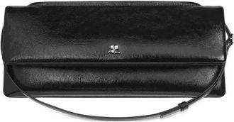 Courr&egrave;ges Hobo Bags - Black Leather Bag - Gr. unisize - in Schwarz - f&uuml;r Damen