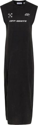Off-white Femme, Robes, Noir, Taille: 38 FR Racer Loose Jersey Dress