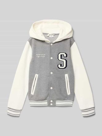 s.Oliver Red Label Regular Fit Sweatjacke im College-Stil