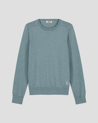 Jott Pull en maille col rond Vert min&eacute;ral Heloise - Taille XXL