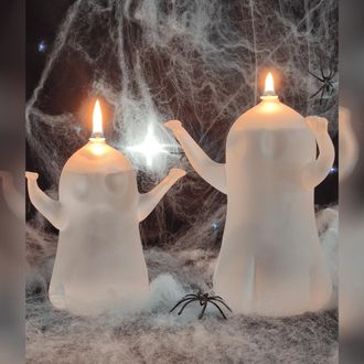 Generic &Ouml;llampe aus Glas | Geist 2-Teilig | Mundgeblasen & Handgemacht | Moderne &Ouml;lleuchte f&uuml;r Innen- und Au&szlig;enbereich | Dauerdocht aus Glasfasern