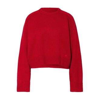 Loulou Studio Femme, Pulls, Rouge, Taille: 36 FR Bruzzi Cropped Sweater
