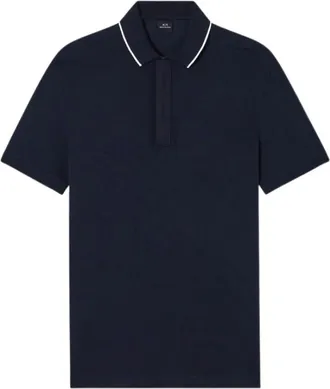 A|X Armani Exchange Homme, Tops, Bleu, Taille: XL Polo Slim Fit