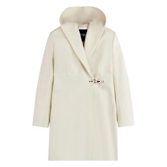 Fay Mantel mit Kapuze und Hakenverschluss - - Coats - Damen - Beige - M