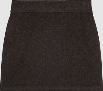 Eric Bompard Mini Jupe Cachemire Ristretto