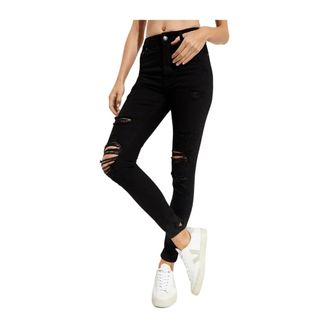 SER.O.YA Ser.o.ya, Femme, Jeans, Noir, Taille: W24 Jeans Avec D&eacute;tails D&eacute;chir&eacute;s