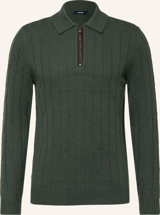 Reiss Reiss Strick-Poloshirt Barstow gruen