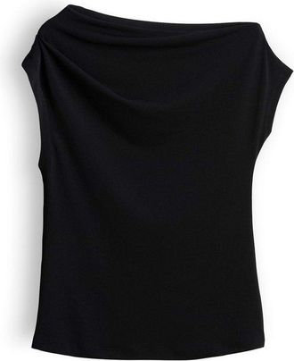 someday Kurzarmshirt Kilippa aus weichem Jersey Mit flie&szlig;endem Fall und elegant drapierter Optik