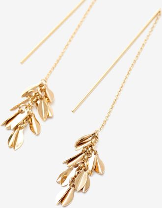 Isabel Marant Boucles DOreilles Metal Shiny Leaf - Femme - Dor&eacute; - Isabel Marant