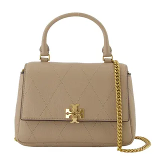 Tory Burch Charlie Top Handle Bag - Beige