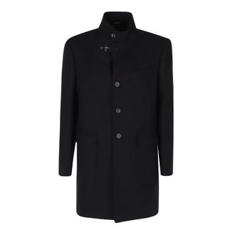 Fay Homme, Manteaux, Bleu, Taille: M Duty Coat Panno Morbido