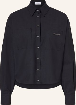 Brunello Cucinelli Brunello Cucinelli Hemdbluse blau