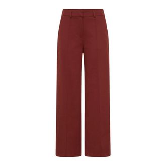 Ichi Ichi - Pantalon large - Femme - Pantalons - Brun - Taille: 44 FR