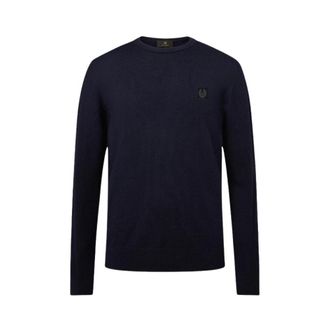 Belstaff Colden Rundhals-Strickpullover - - Knitwear - Herren - Blau - L