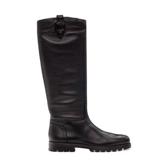 Santoni Femme, Chaussures, Noir, Taille: 37 1/2 EU Boot &agrave; talon haut