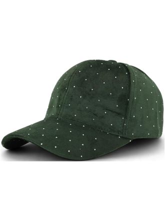 styleBREAKER Cap Samt Baseball Cap mit Strass