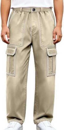 Generic Jogging Homme Pantalon Jogging Homme Pantalon Survetement Homme Confortable Classique - Jean D&eacute;contract&eacute; Homme avec Multiples Poches - Durable, Confor